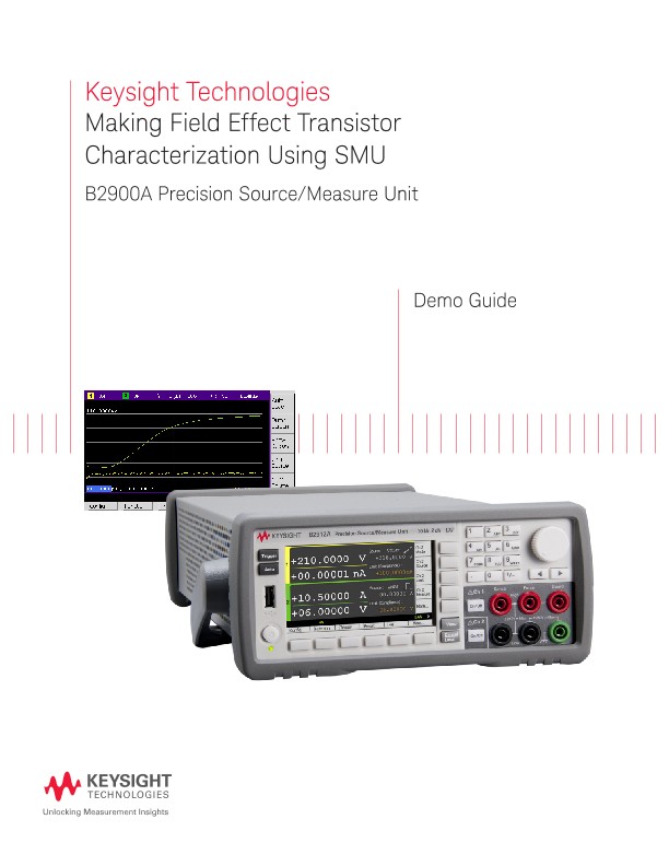 Making Field Effect Transistor Characterization using SMU PDF Asset Page | Keysight